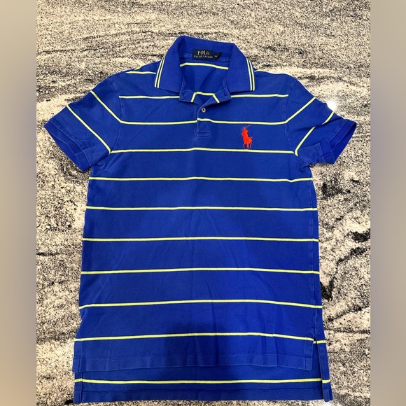 Polo Ralph Lauren | Shirts | Polo Ralph Lauren Mens S Blue Green Stripe ...